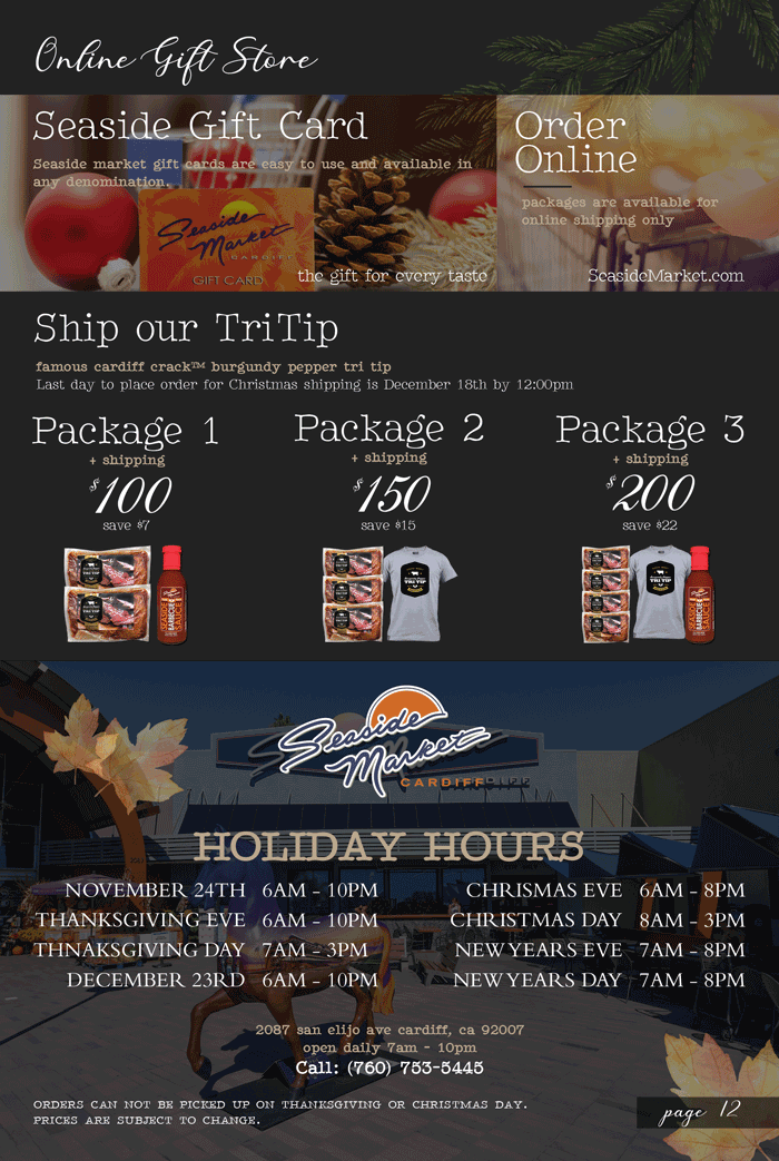 Holiday Menu | Seaside Market